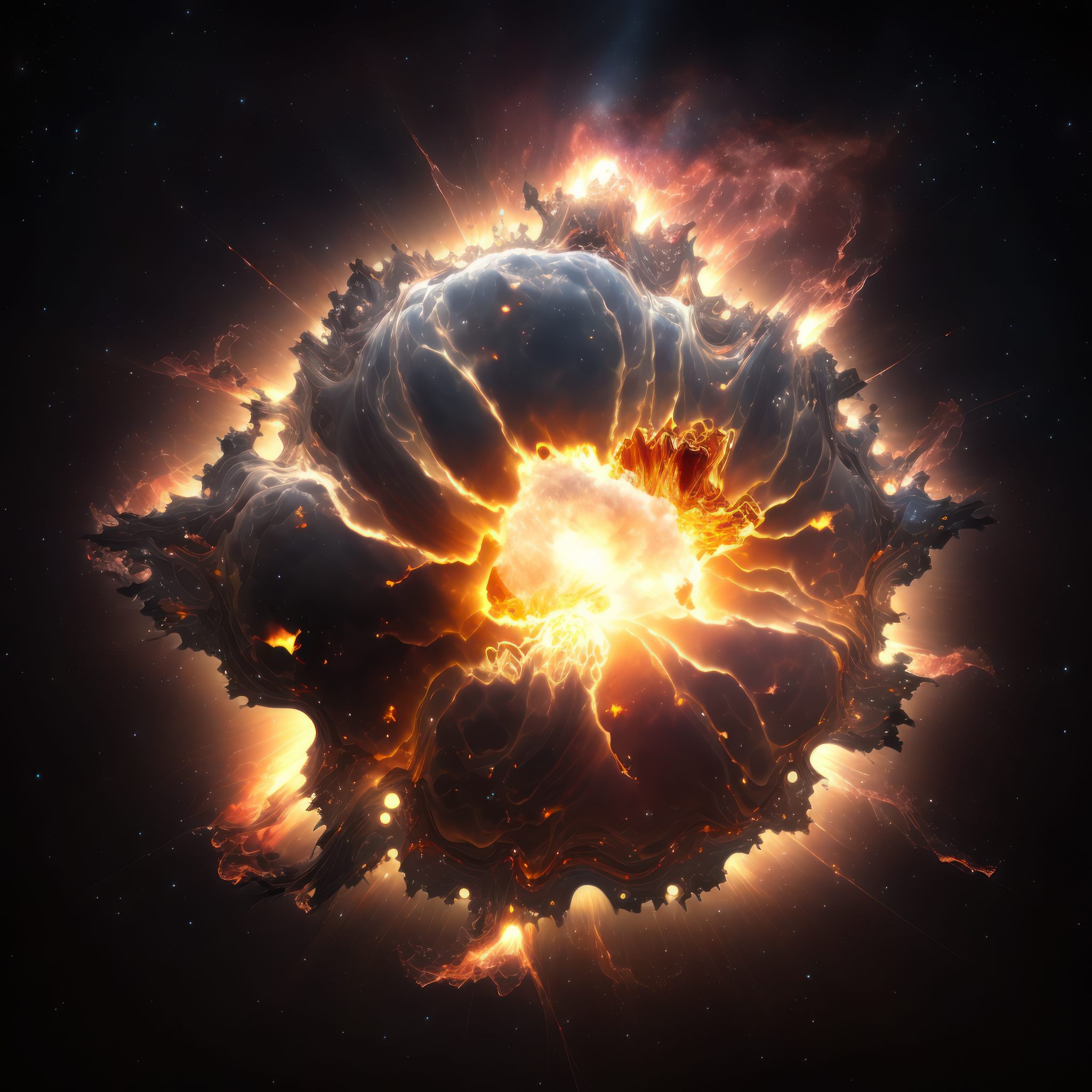 AI-generated stellar weapon, causing a catastrophic cosmic meltdown ...